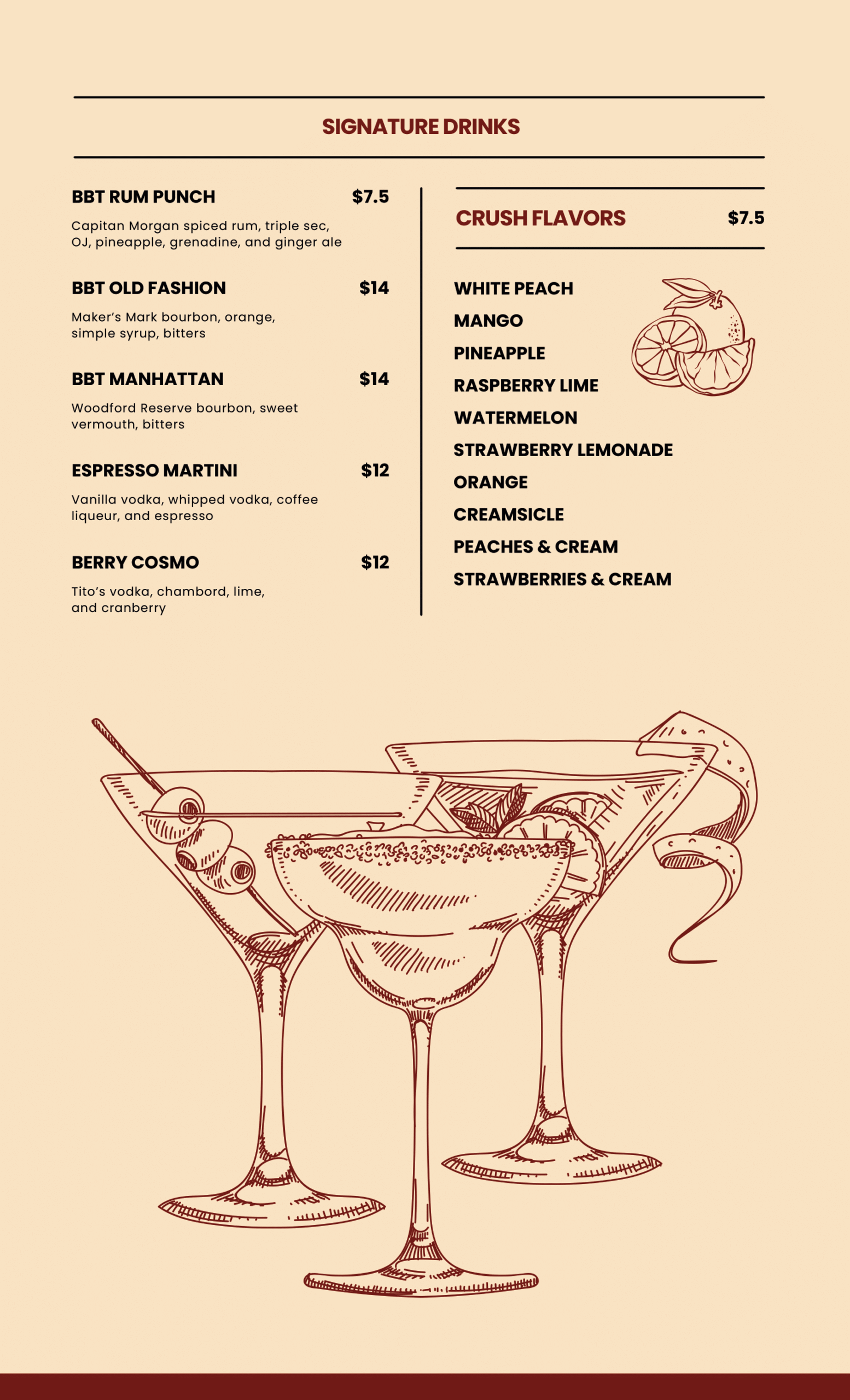 Menu - Burning Bridge Tavern | Wrightsville, PA